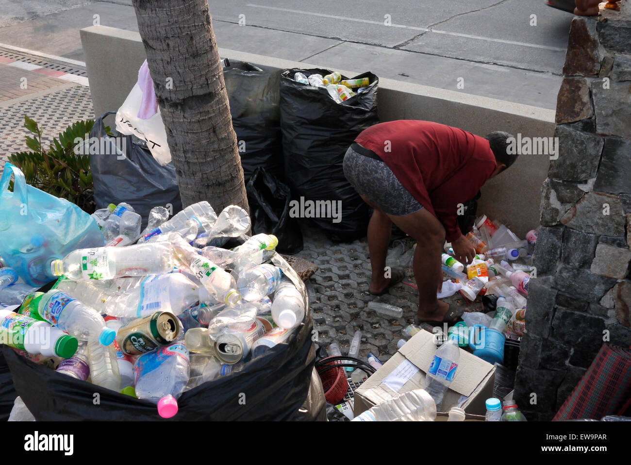 Plastic bottles recycling in thailand hi-res stock photography and ...