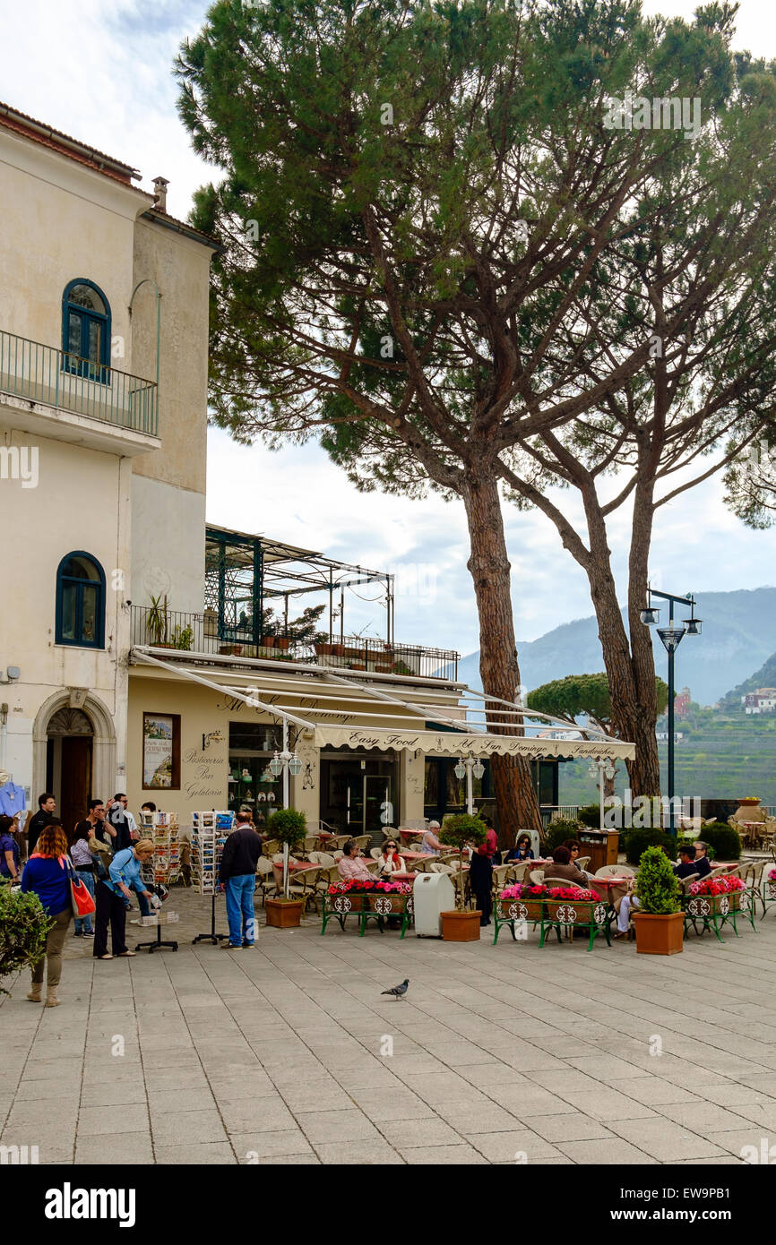 Pasta restaurant in Ravello, Italy Stock Photo - Alamy