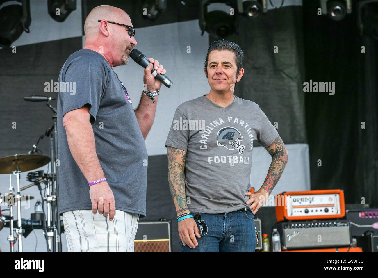 Charlotte, North Carolina, USA. 2nd May, 2015. Riki Rachtman introduces ...