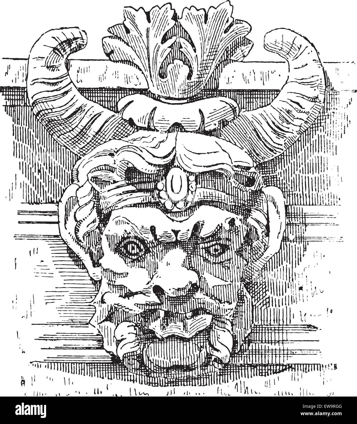 Mascaron Stock Vector Images - Alamy