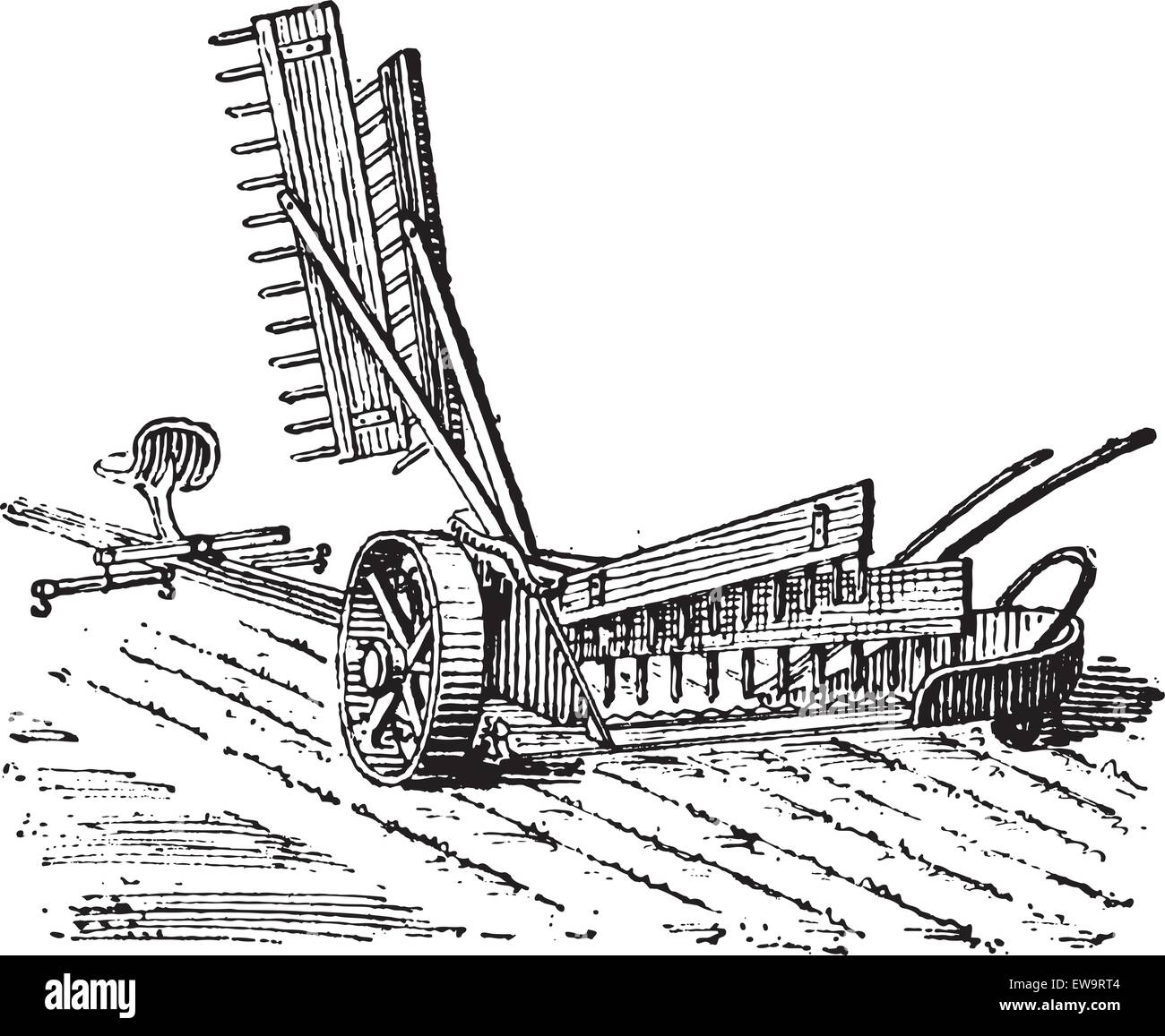 Mechanical Reaper Diagram