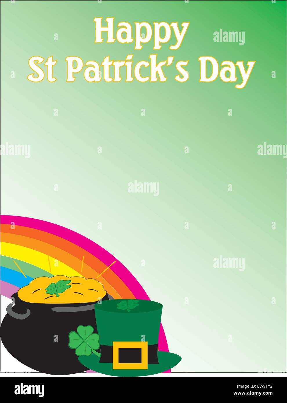 Happy St-Patrick themed background Stock Vector Image & Art - Alamy