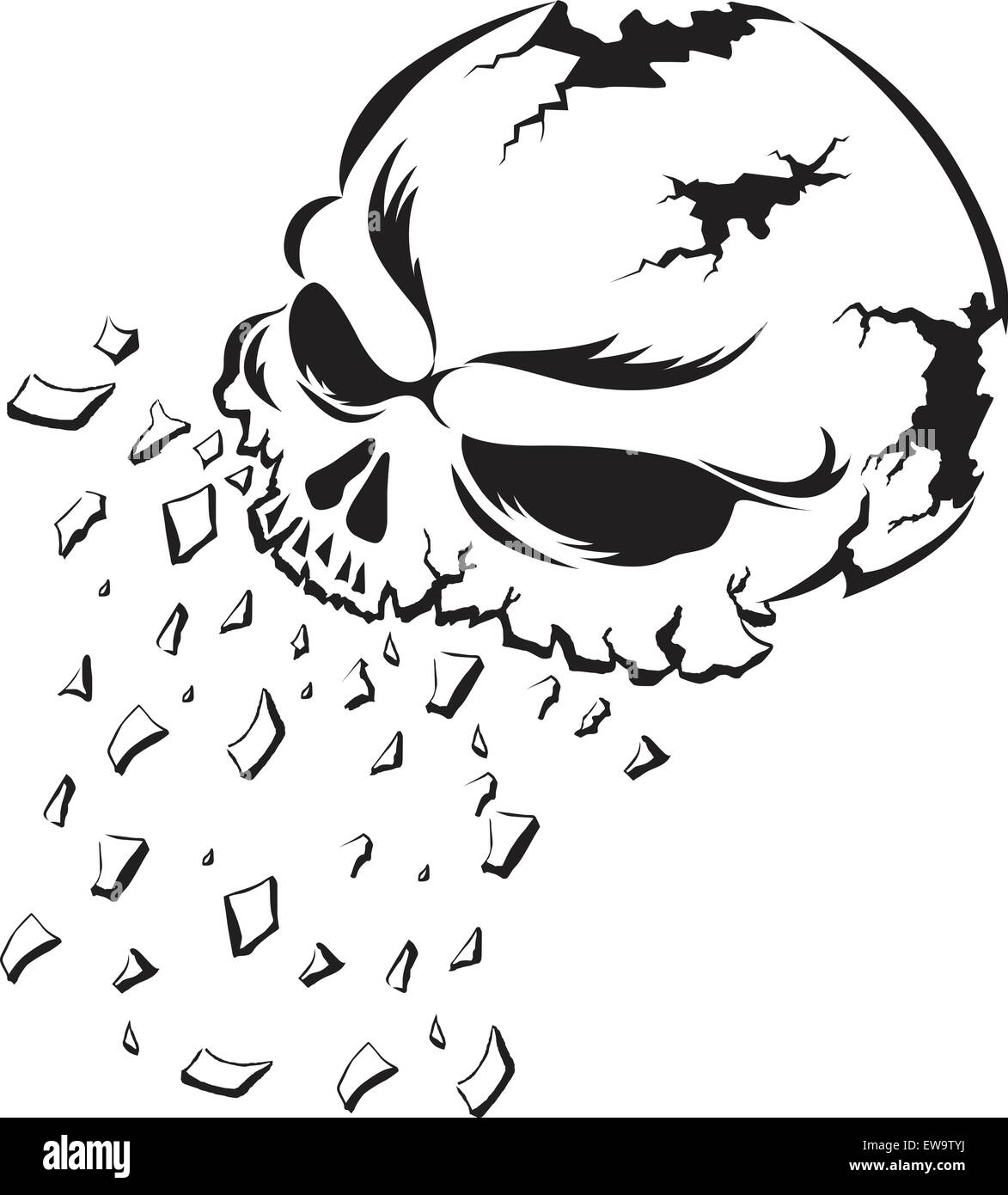 Shattered bone Stock Vector Images - Alamy