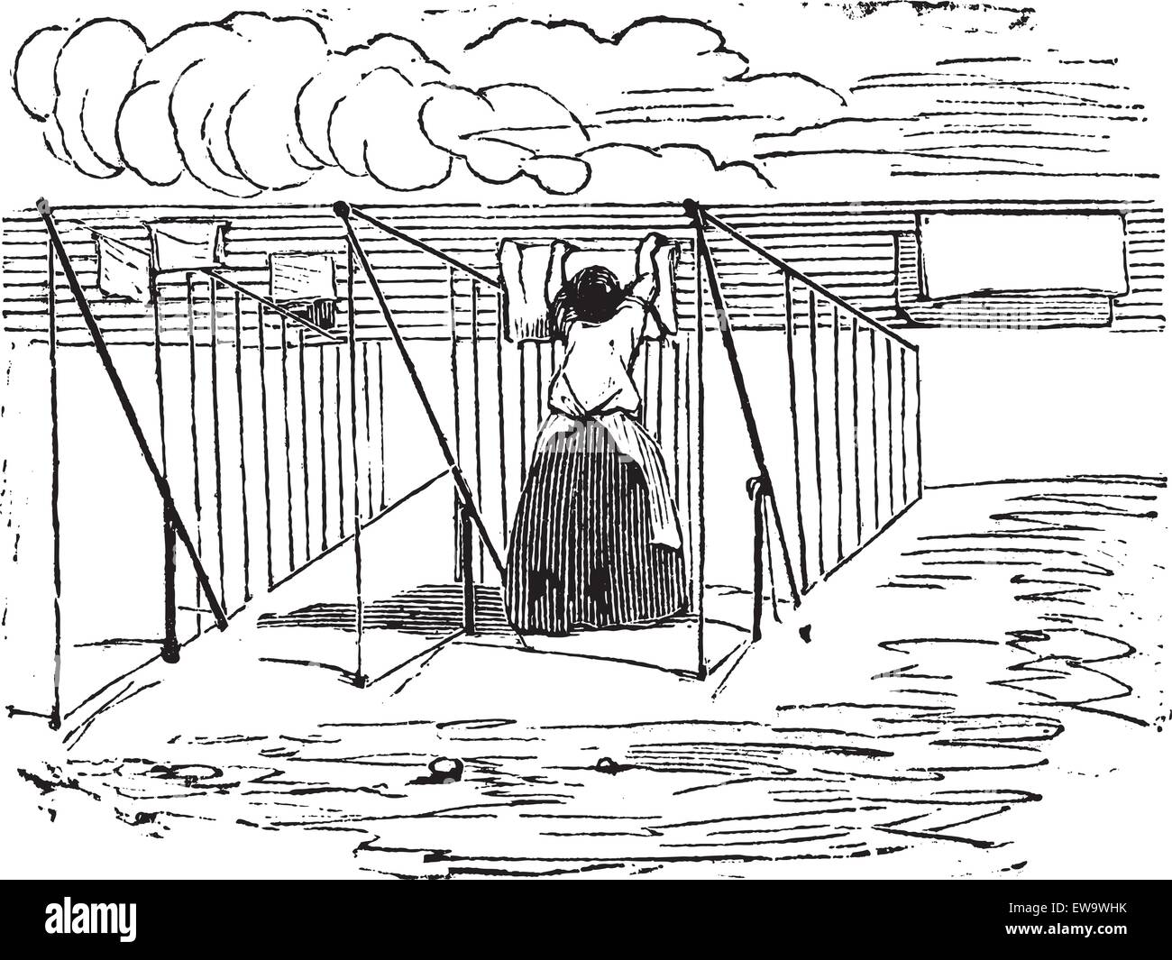 Outside dryer Stock Vector Images - Alamy