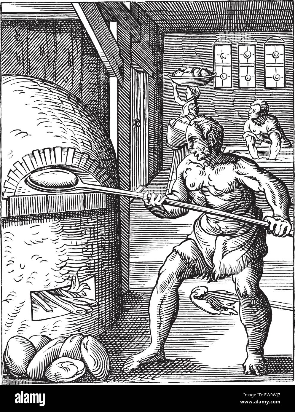 Baking paddle Stock Vector Images - Alamy