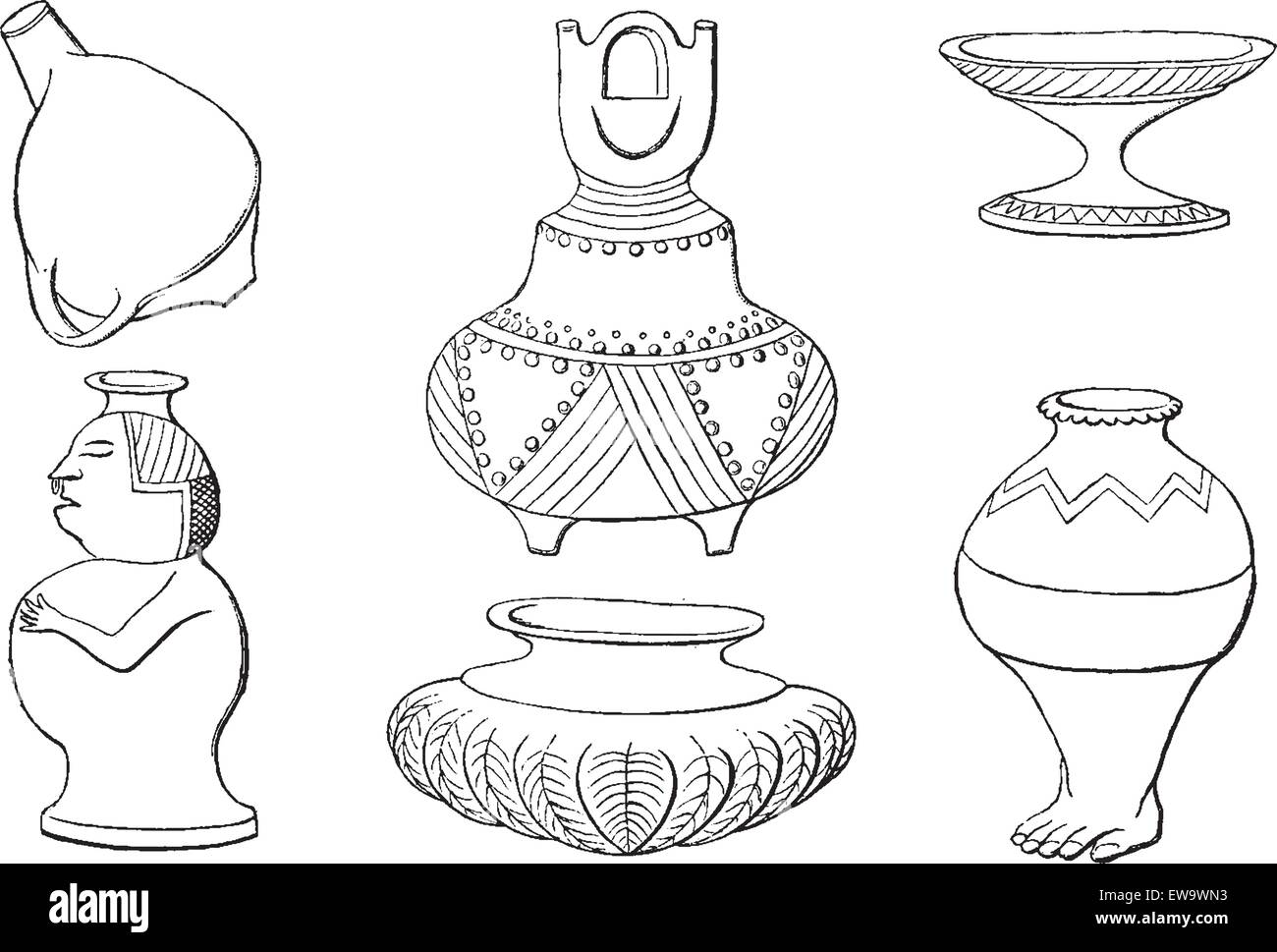 Indian craft engraving Stock Vector Images - Alamy