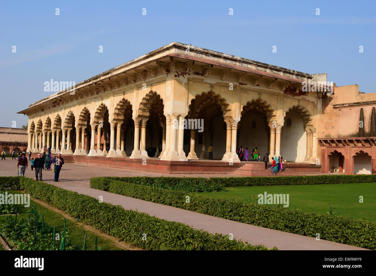 Agra fort inside beautiful buildings Diwan-I-Am or Hall of Public ...