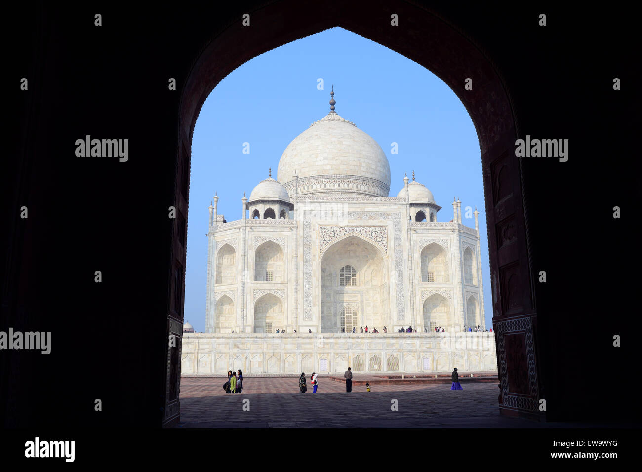 Entry door of taj mahal hi-res stock photography and images - Alamy