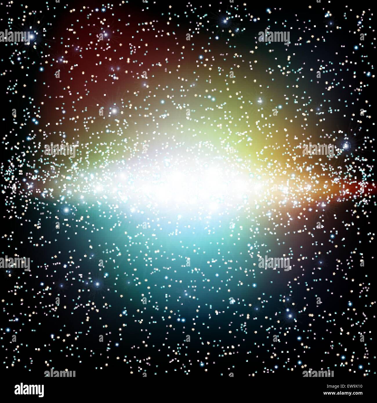 Star filled night sky bright Stock Vector Images - Alamy