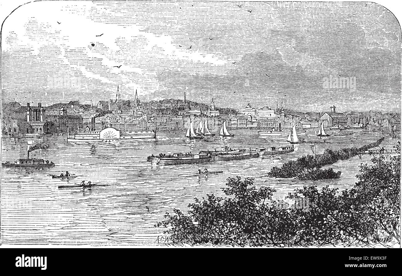 Albany history Stock Vector Images - Alamy