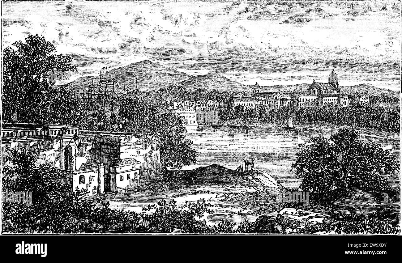 Bayonne cathedral Stock Vector Images - Alamy