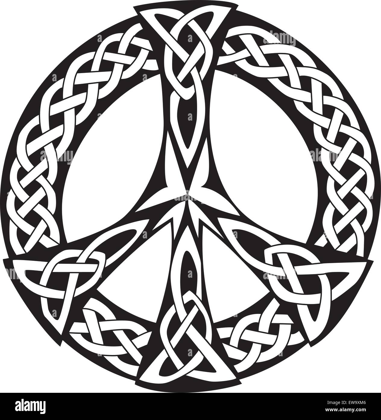Celtic Design - Peace symbol Stock Vector Image & Art - Alamy