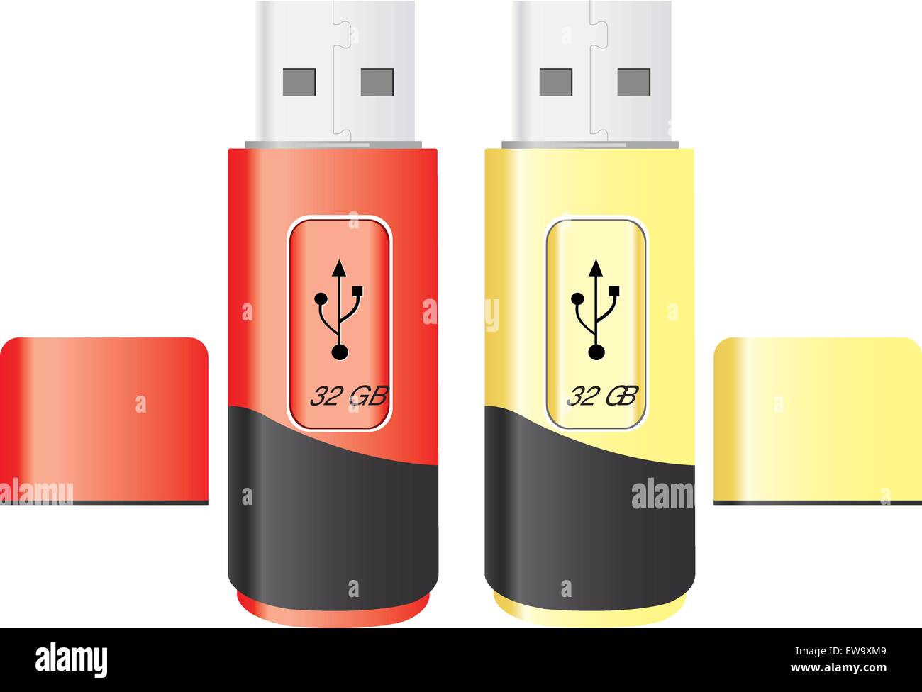 Digital vector orange red Cut Out Stock Images & Pictures - Alamy