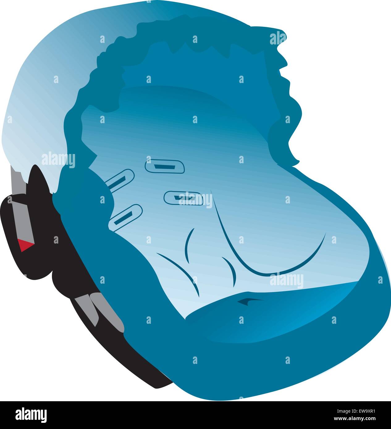 Empty child safety seat Stock Vector Images - Alamy