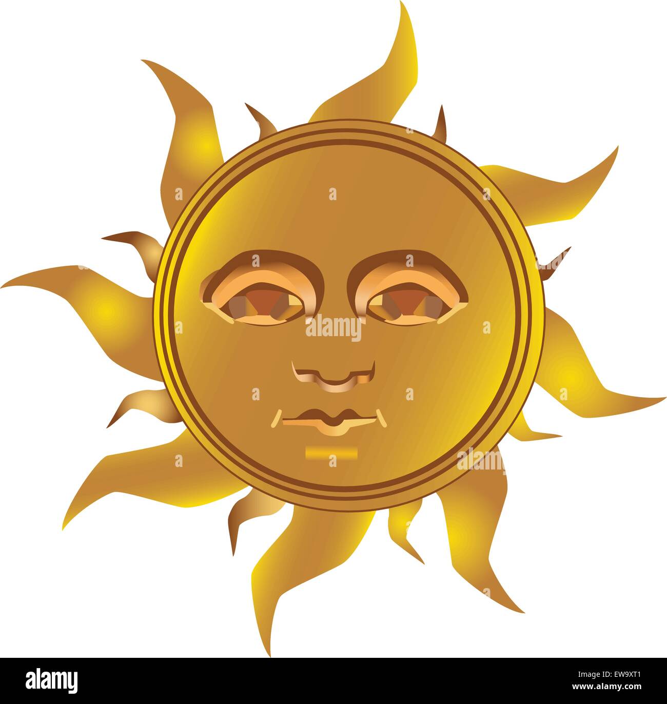 Mayan Incan sun - Maya, vector Stock Vector Image & Art - Alamy
