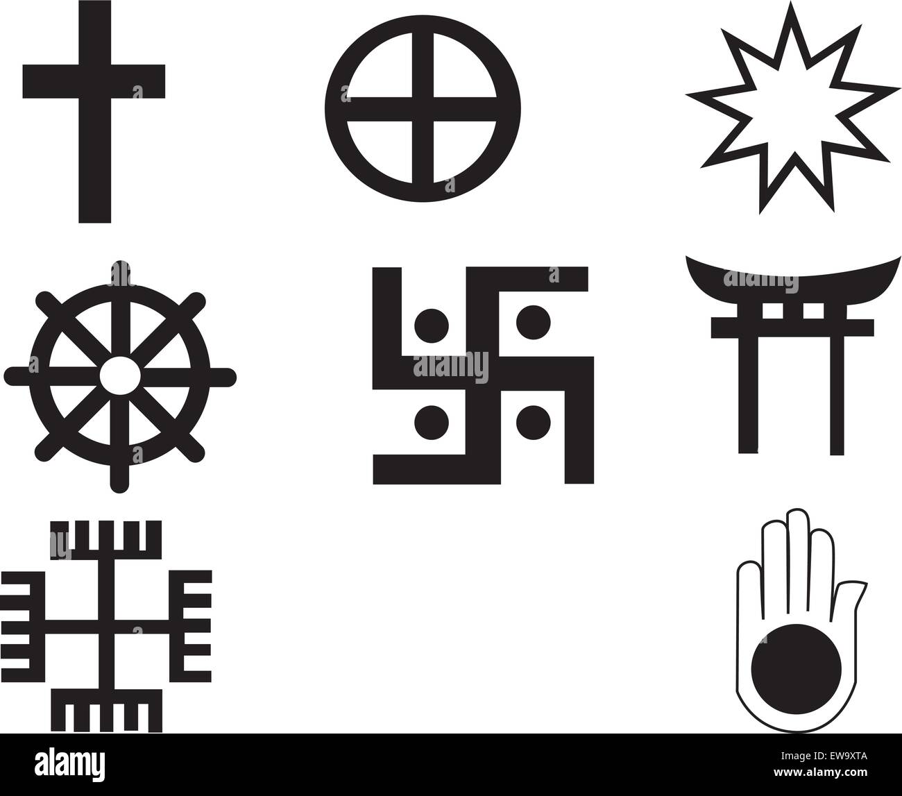 Different religions symbols Stock Vector Image & Art - Alamy