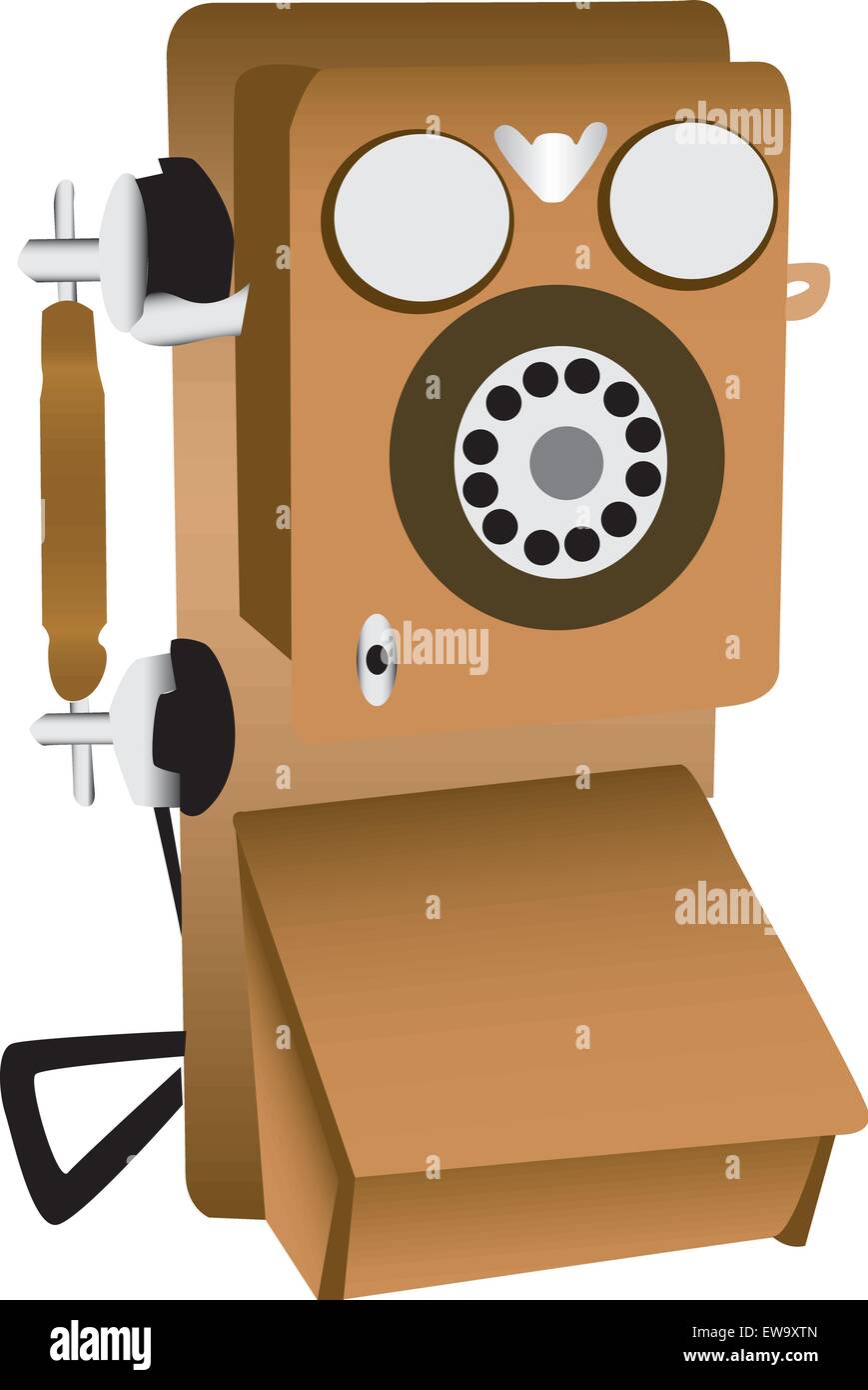 Old phone illustration Stock Vector Image & Art - Alamy