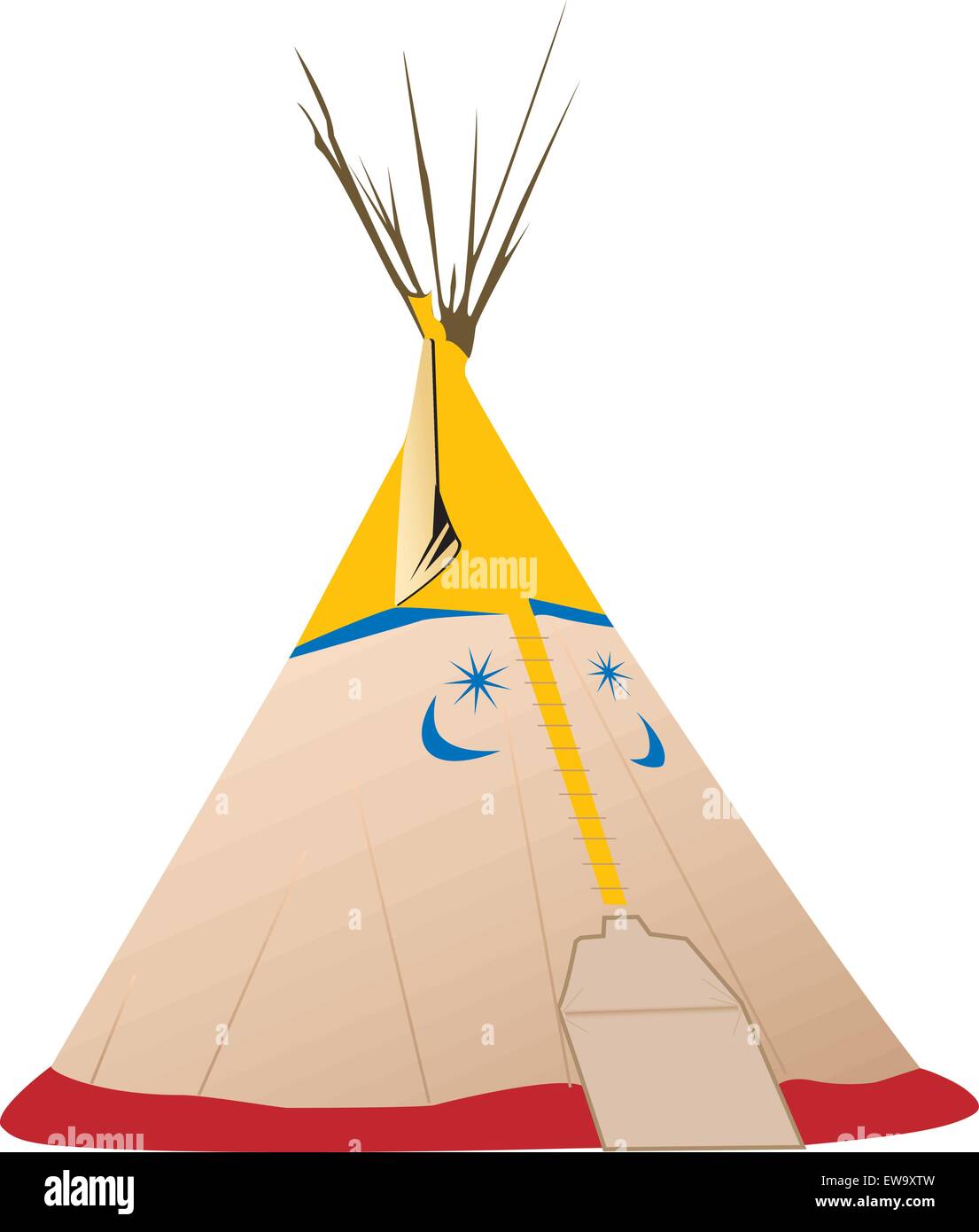 Tipi vector vectors hi-res stock photography and images - Alamy