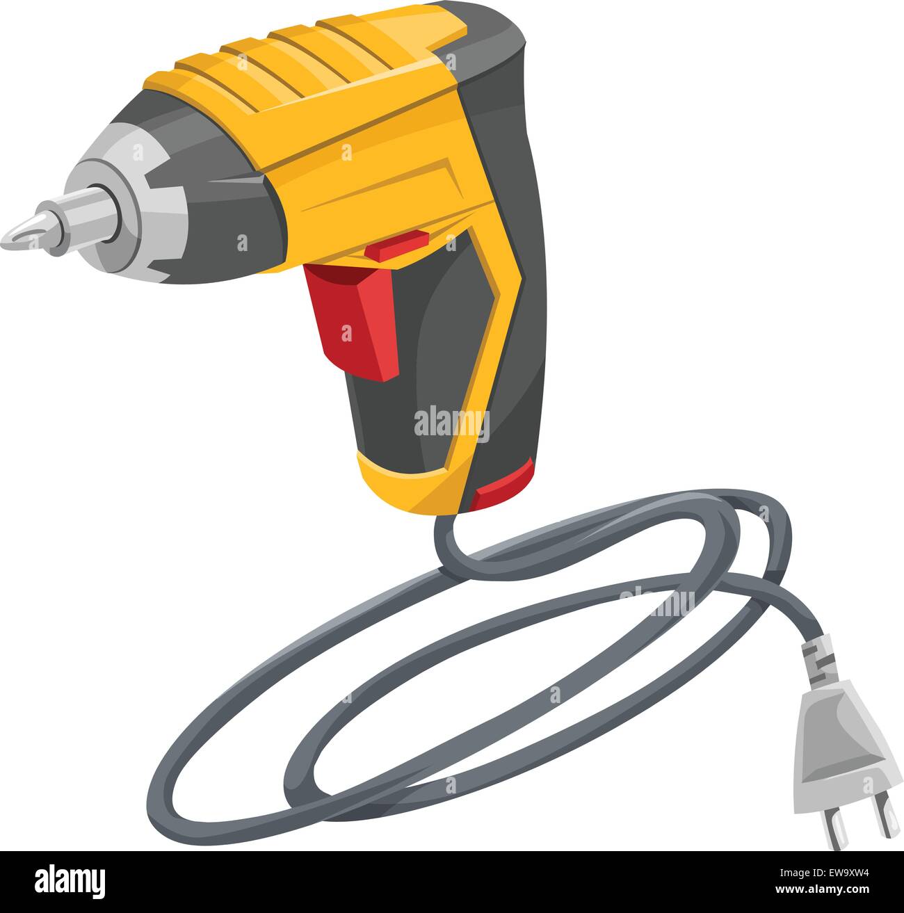 Vector illustration of electric drill machine Stock Vector Image & Art ...