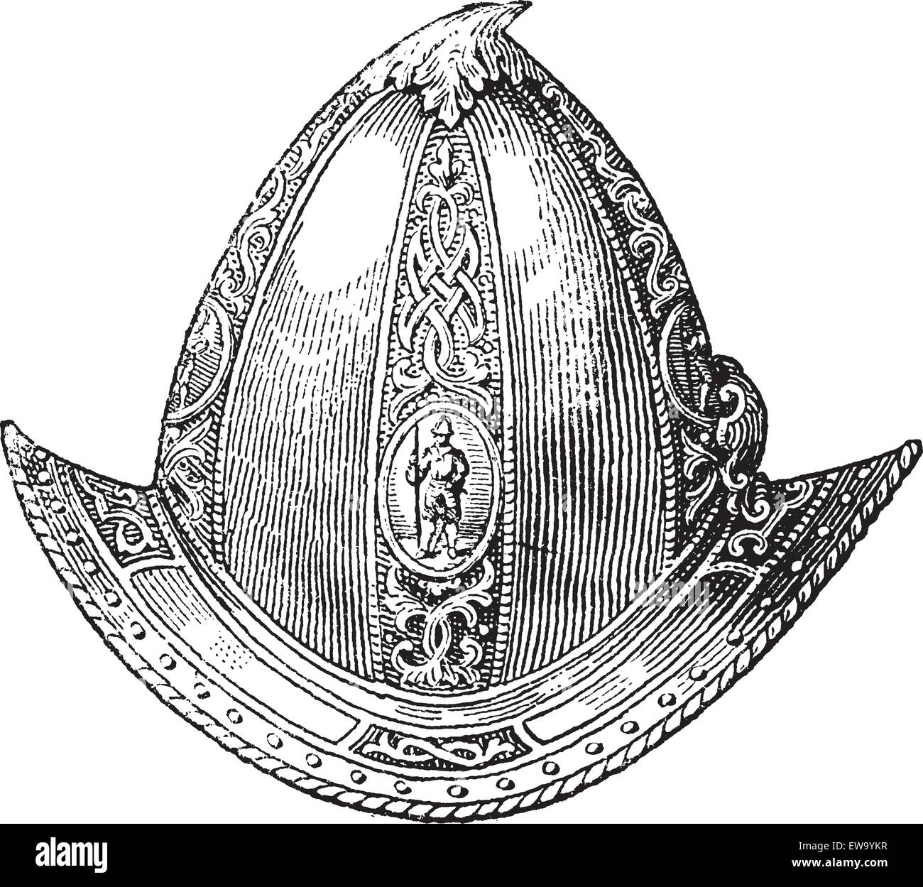 Peaked helmet Stock Vector Images - Alamy