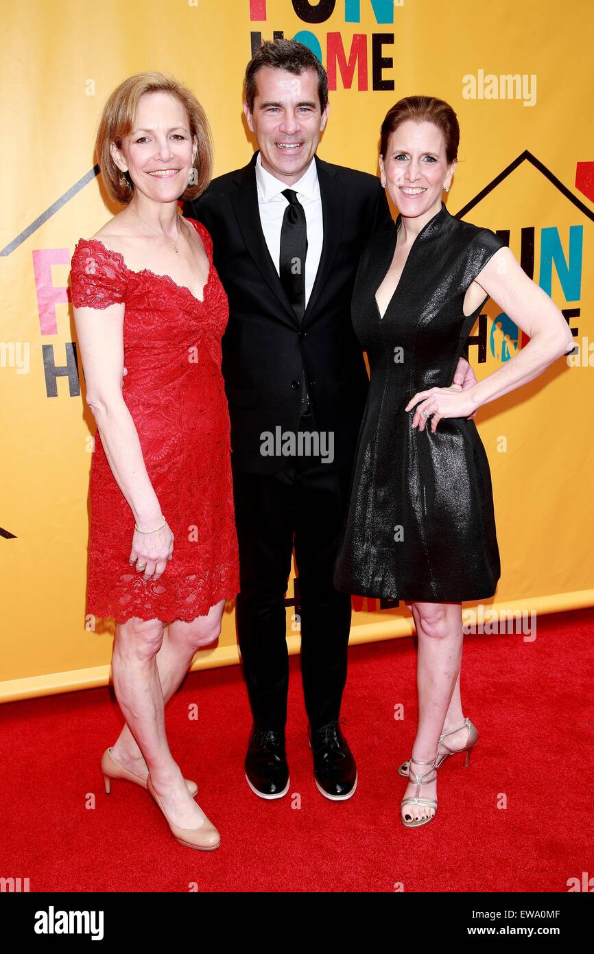 Opening night for Fun Home at the Circle in the Square Theatre ...