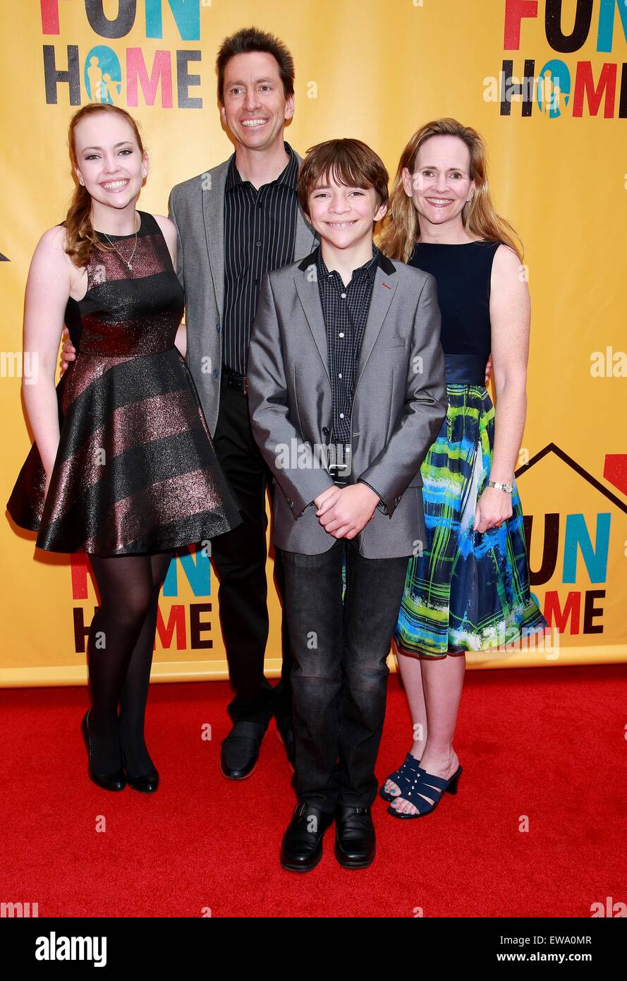 Opening night for Fun Home at the Circle in the Square Theatre ...