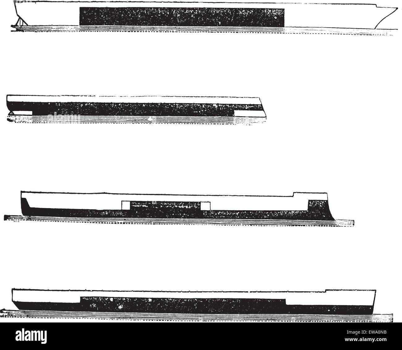 HMS Warrior, HMS Hector, HMS Hercules, and HMS Achilles, vintage ...