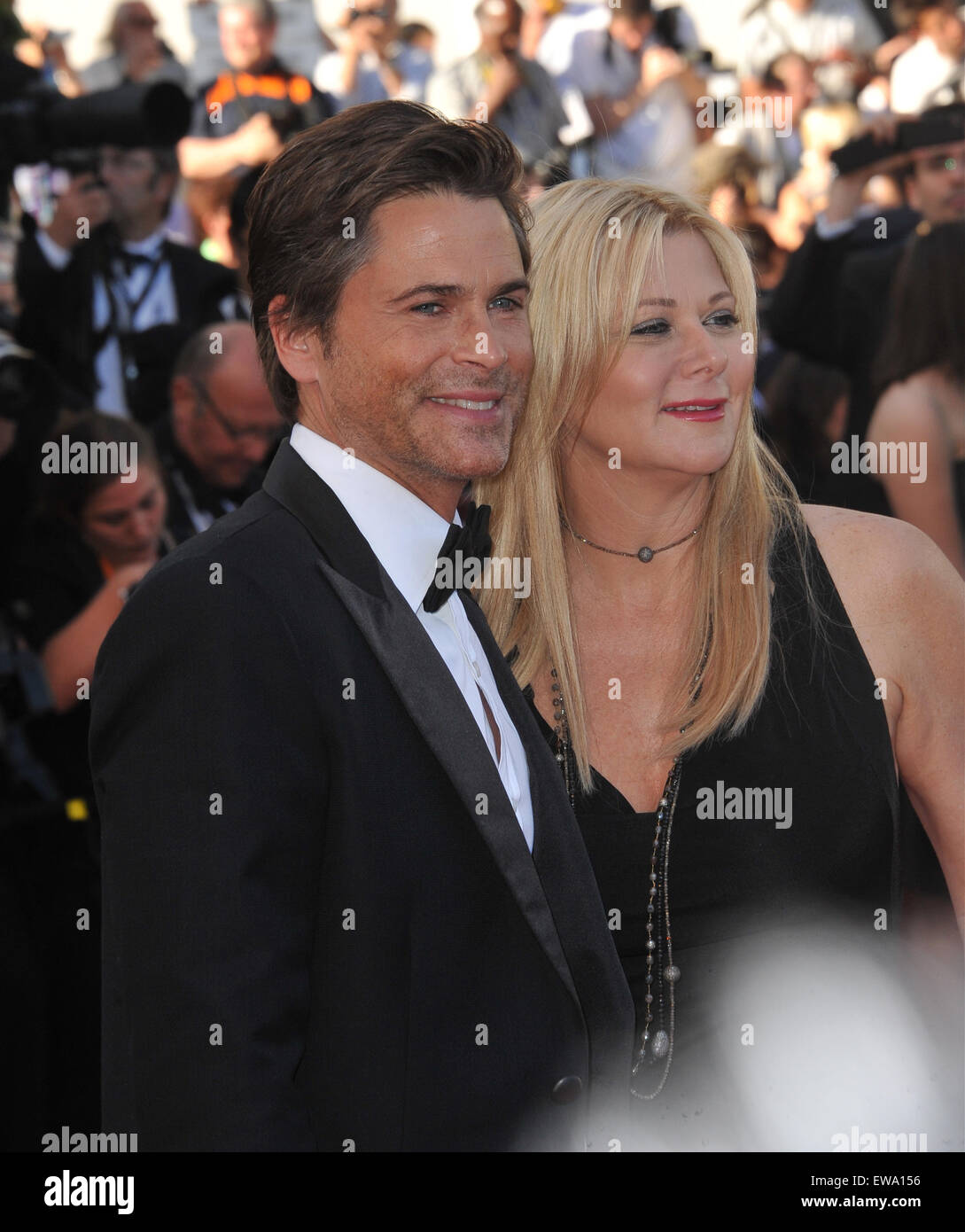 CANNES, FRANCE - MAY 16, 2011: Rob Lowe & wife at the gala premiere of ...