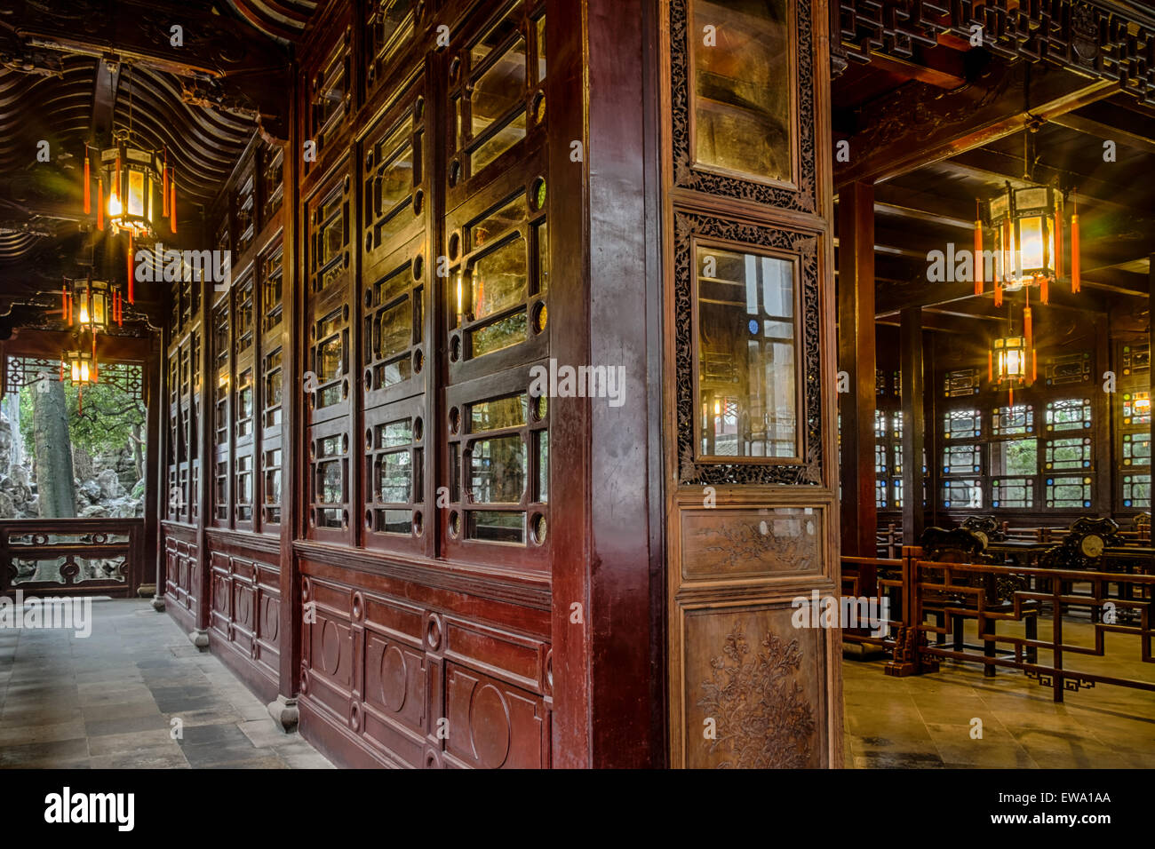 Ornate interior of temple Stock Photo - Alamy