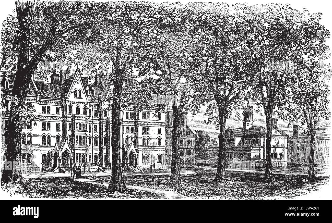 College Campus Drawing