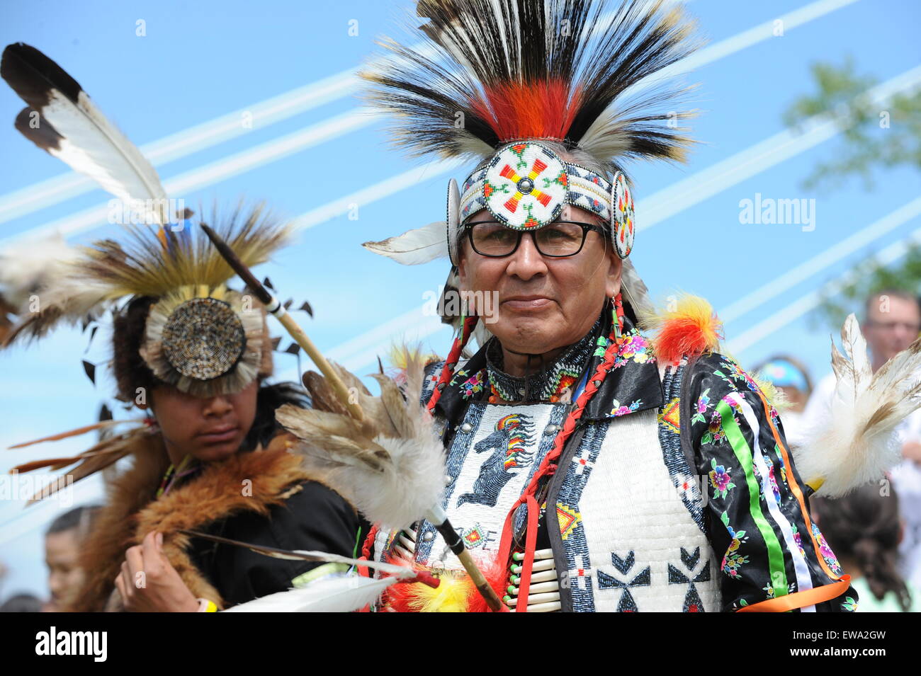 Winnipeg, Manitoba, Canada. 20th June, 2015. Native American people ...