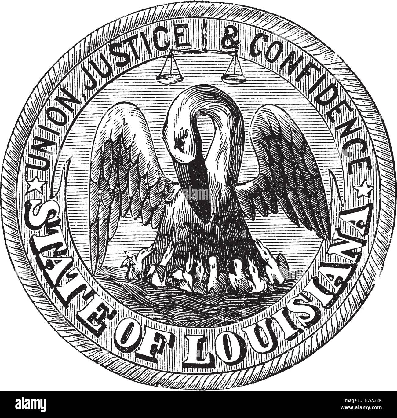 Louisiana antique Stock Vector Images - Alamy