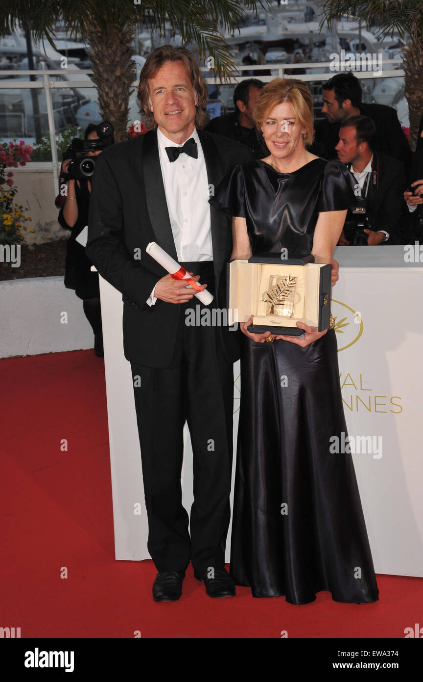 CANNES, FRANCE - MAY 22, 2011: Producers Bill Pohlad & Dede Gardner ...