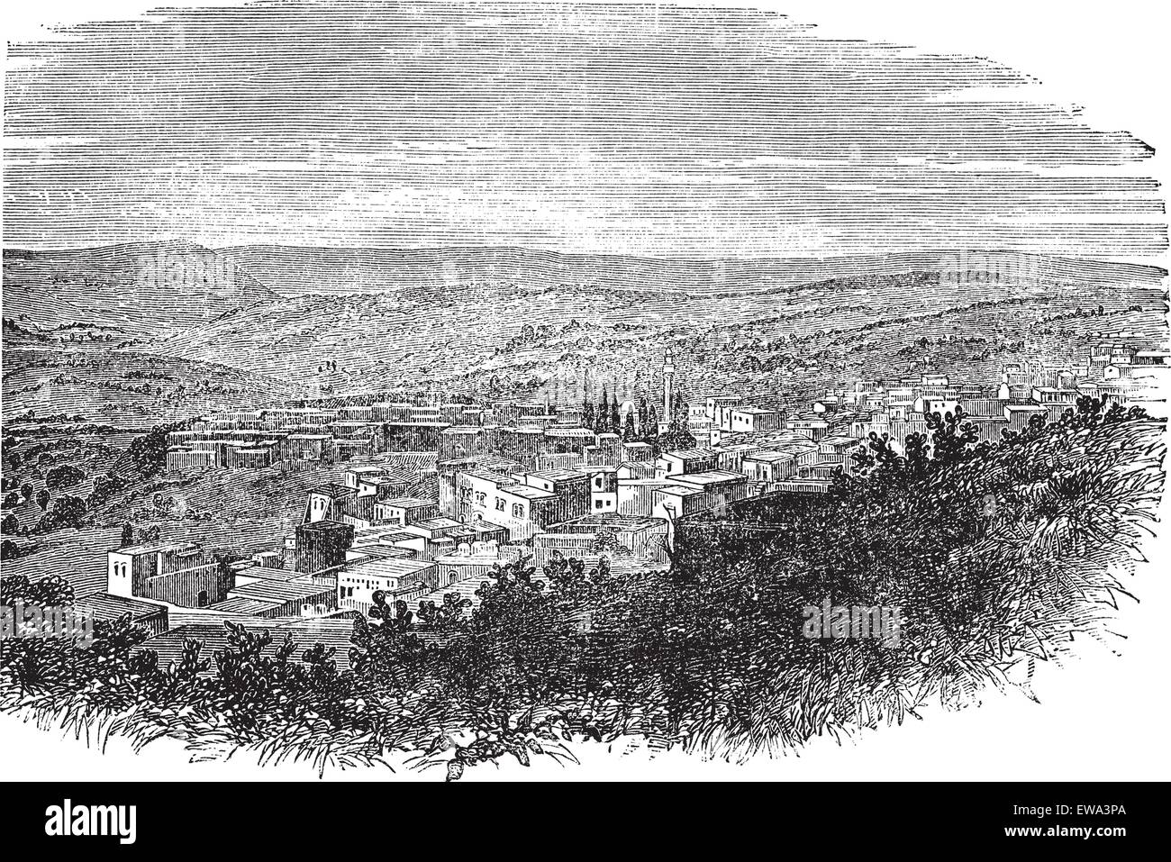 Old nazareth Stock Vector Images - Alamy