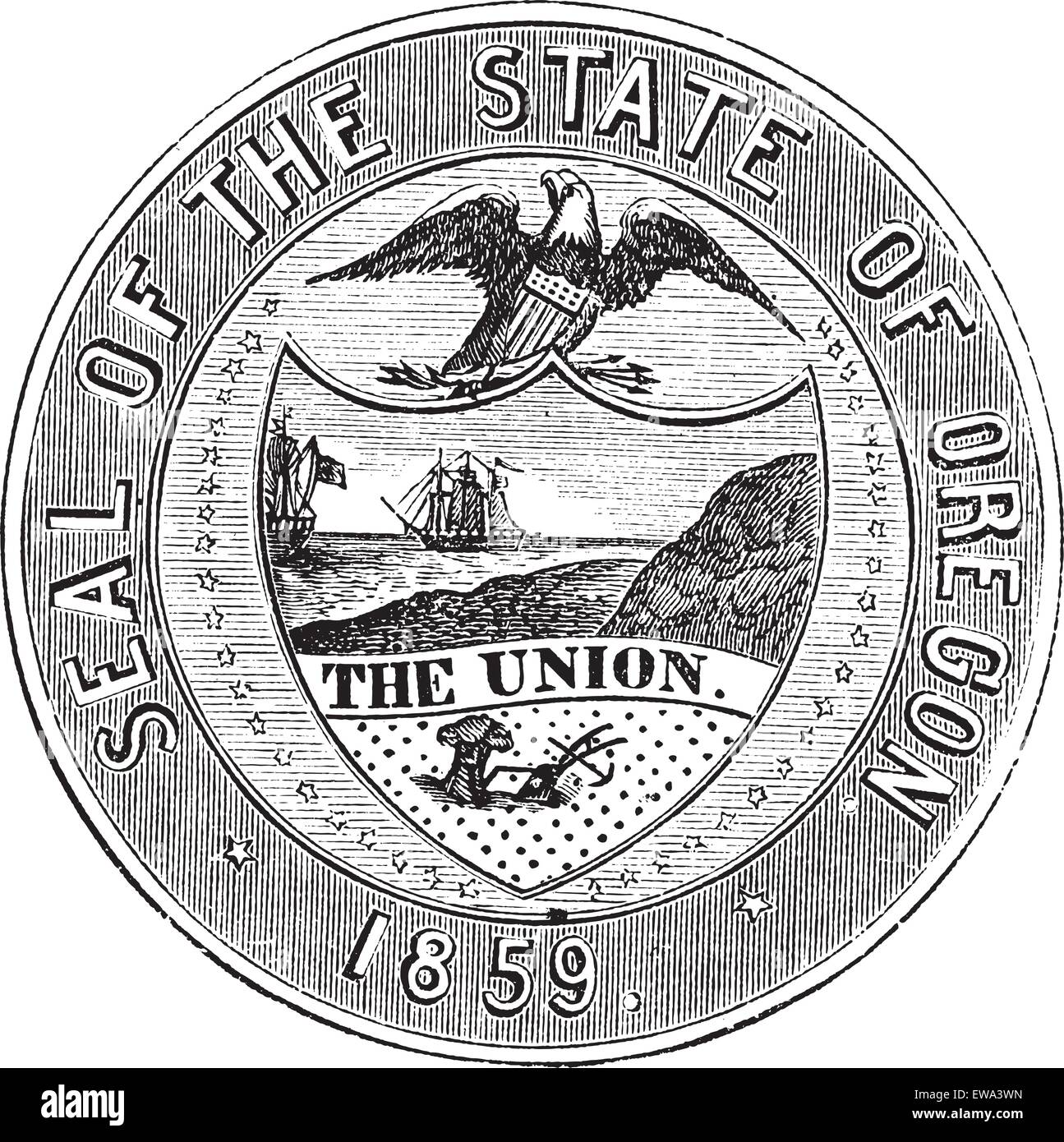 Oregon history Stock Vector Images - Alamy
