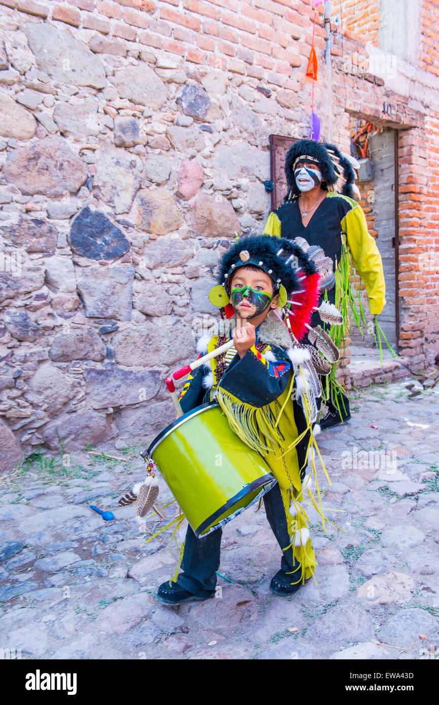 Native Americans with traditional costume participates at the festival ...