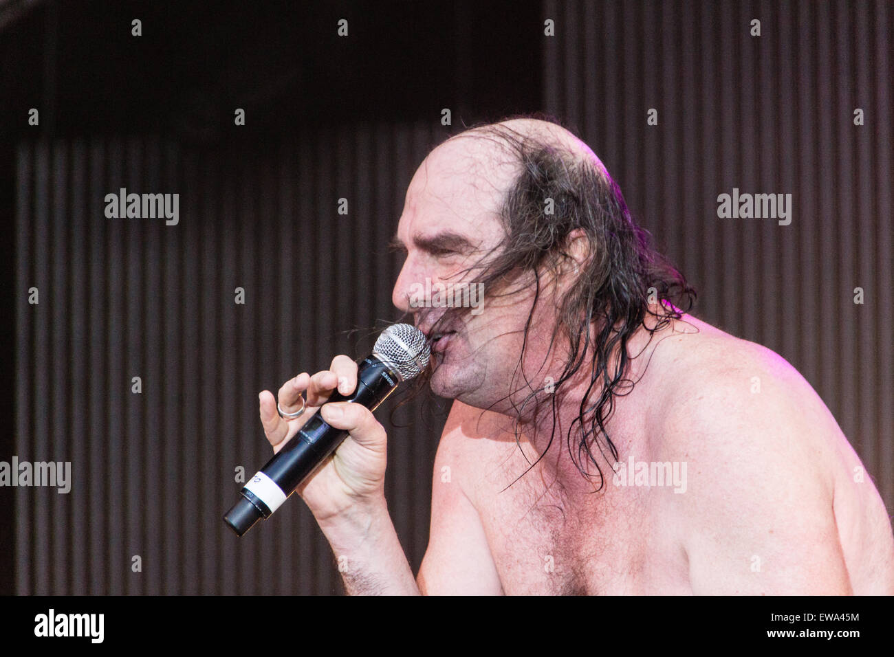 Kiel, Germany. 20nd June, 2015.The musician Guildo Horn with hs band ...