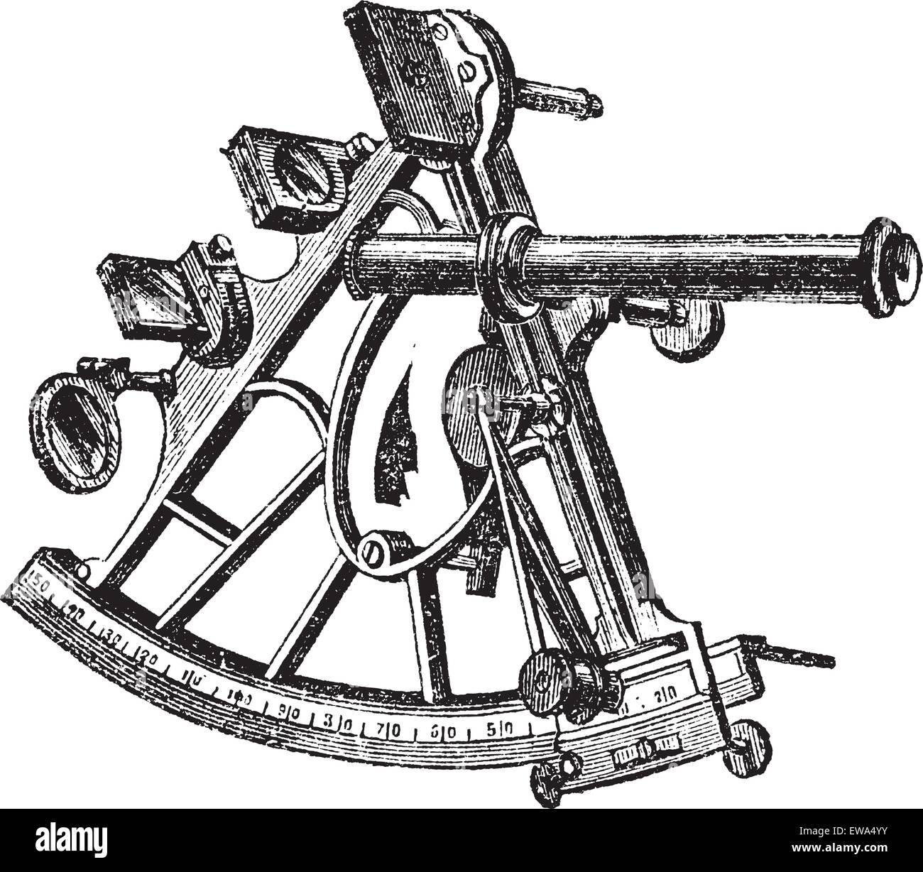 Sextant navigation Stock Vector Images - Alamy
