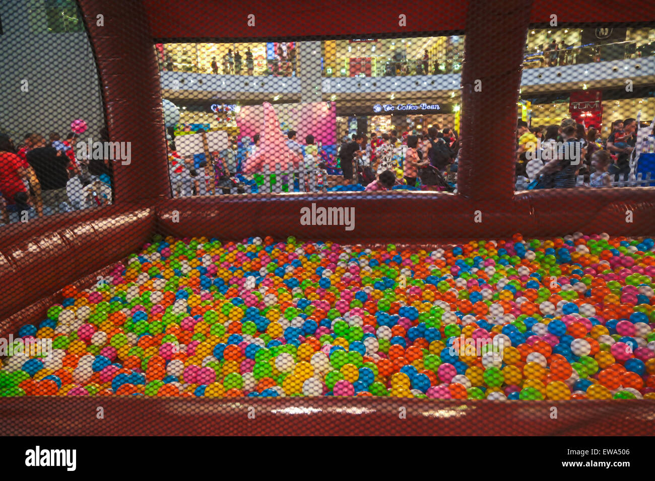 Ball pit, one of the fun activity at the Spongebob promotion activity ...