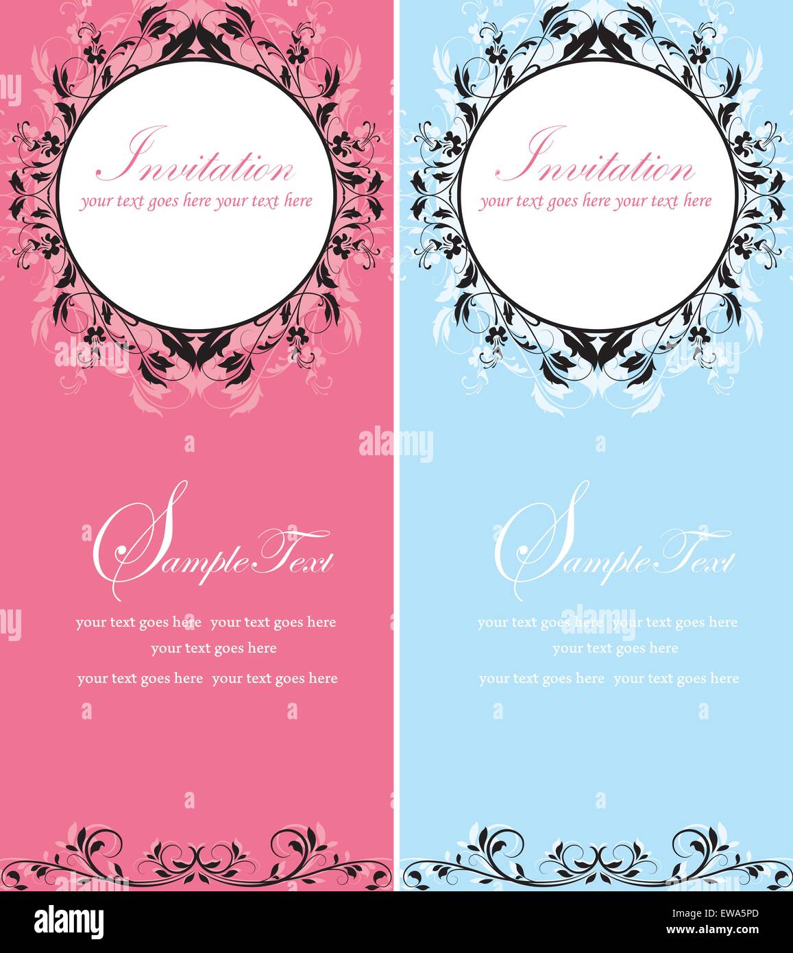 Debut Invitation Designs Pink And Black