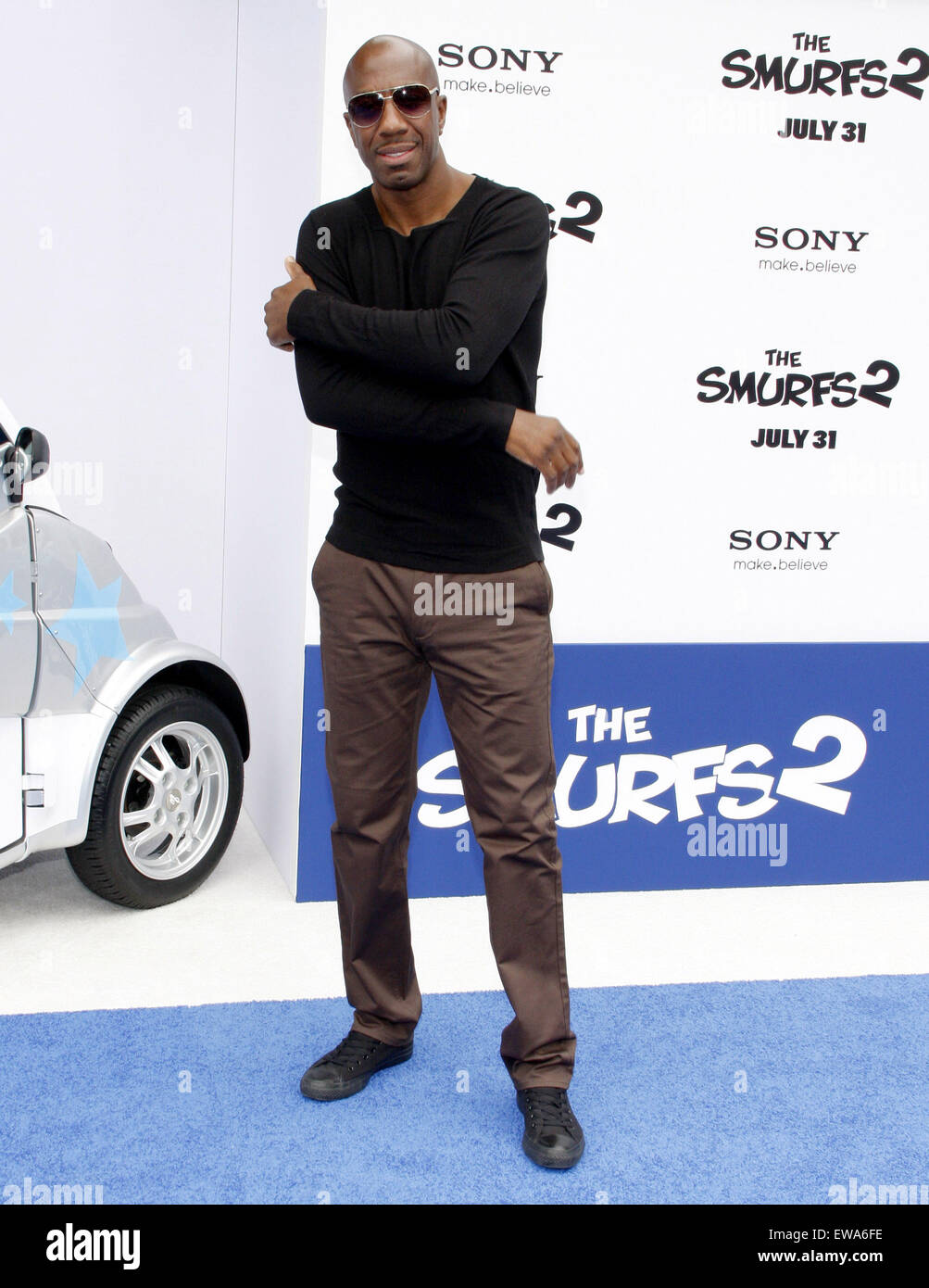 J.B. Smoove at the Los Angeles premiere of "Smurfs" held at the Regency ...