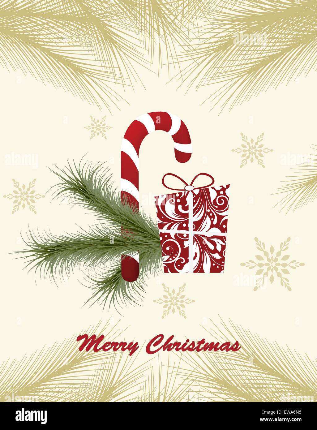 Vintage 'candy cane box Stock Vector Images - Alamy