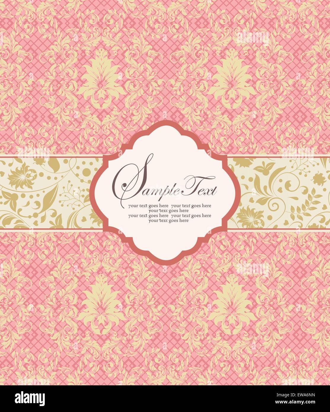 Coral Pink Vintage Background