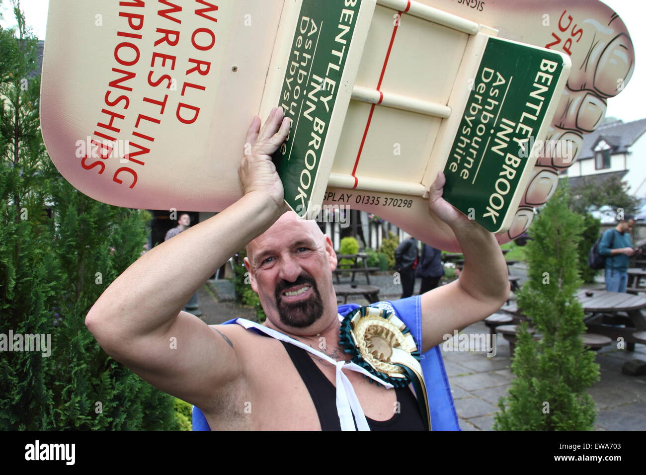 Veteran world toe wrestling champion, Alan 'Nasty' Nash, celebrates ...
