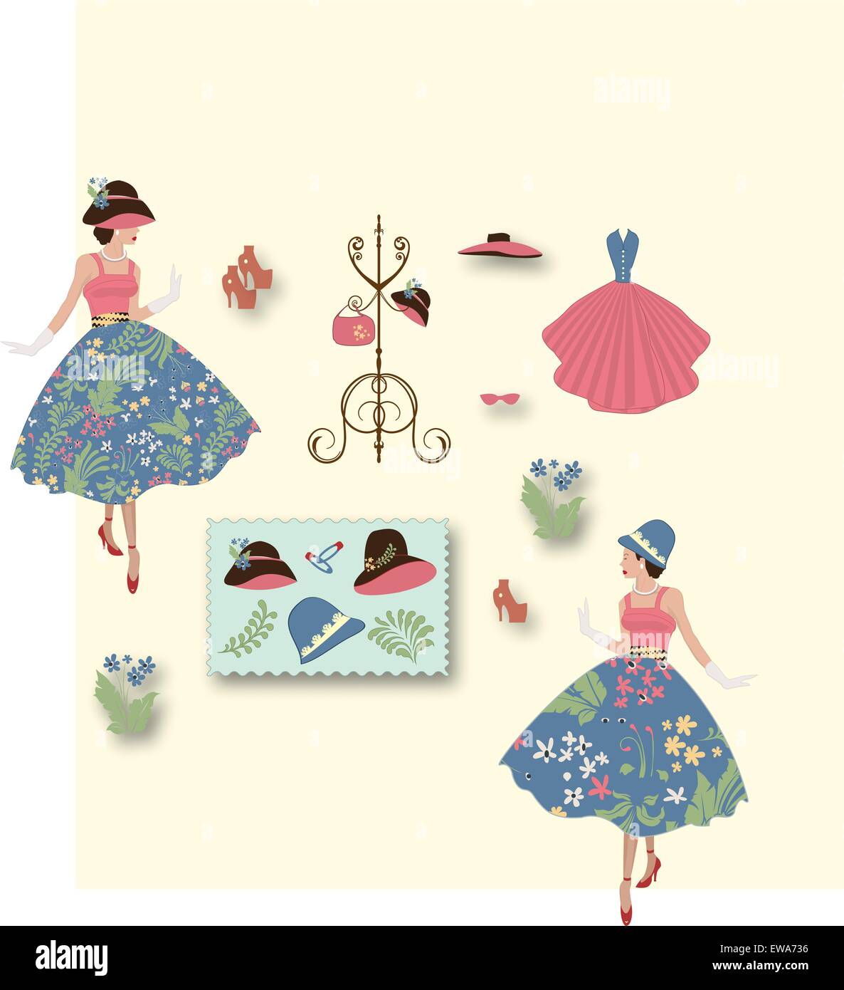 Fashion ramp walk Stock Vector Images - Alamy