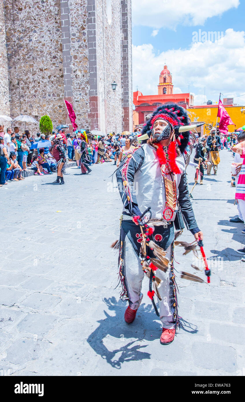 Native Americans with traditional costume participates at the festival ...