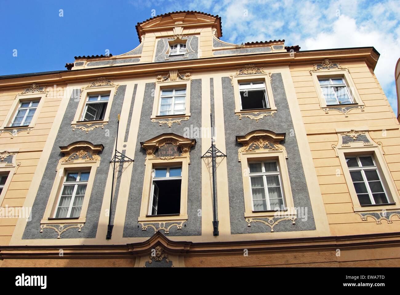 Typical Baroque architecture, Prague, Czech Republic, Eastern Europe ...
