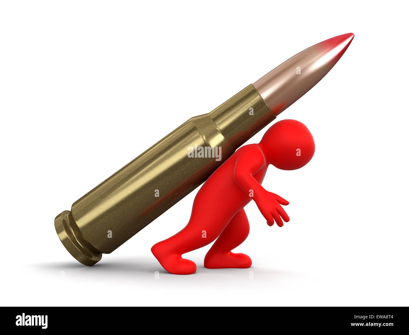 One handgun bullet standing hi-res stock photography and images - Alamy