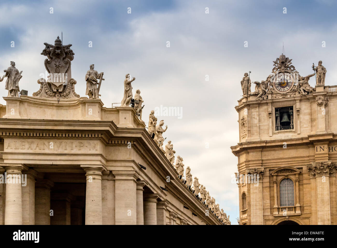Saint Peter, Basilica in Vatican City: architecture details Stock Photo ...
