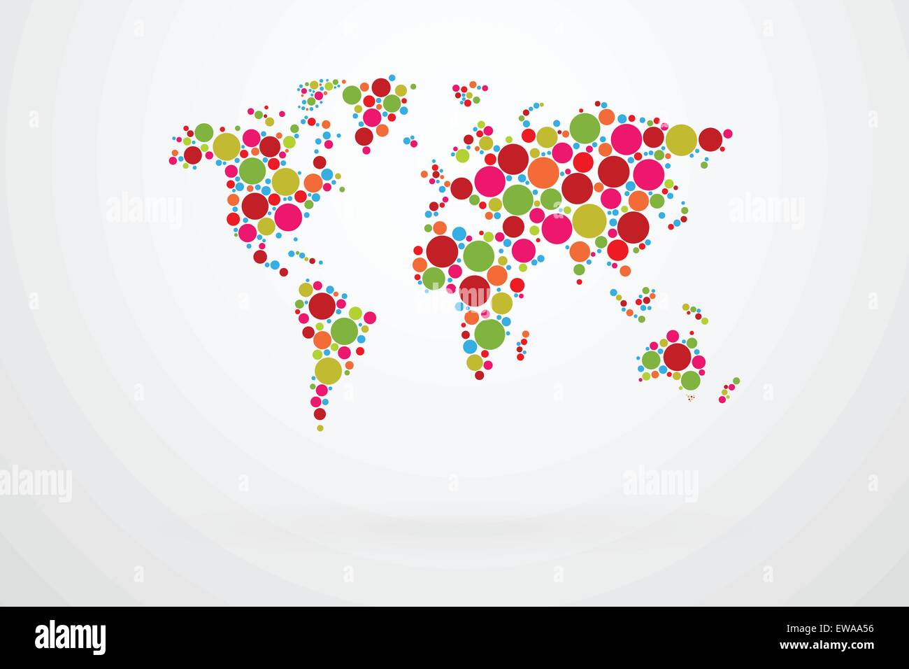 Colored Dots World Map Vector Stock Vector Image & Art - Alamy